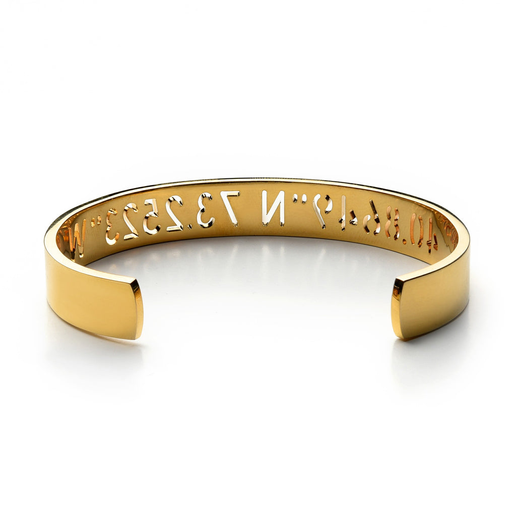 Sky Bracelet - Negative Space Cuff with Custom Coordinates
