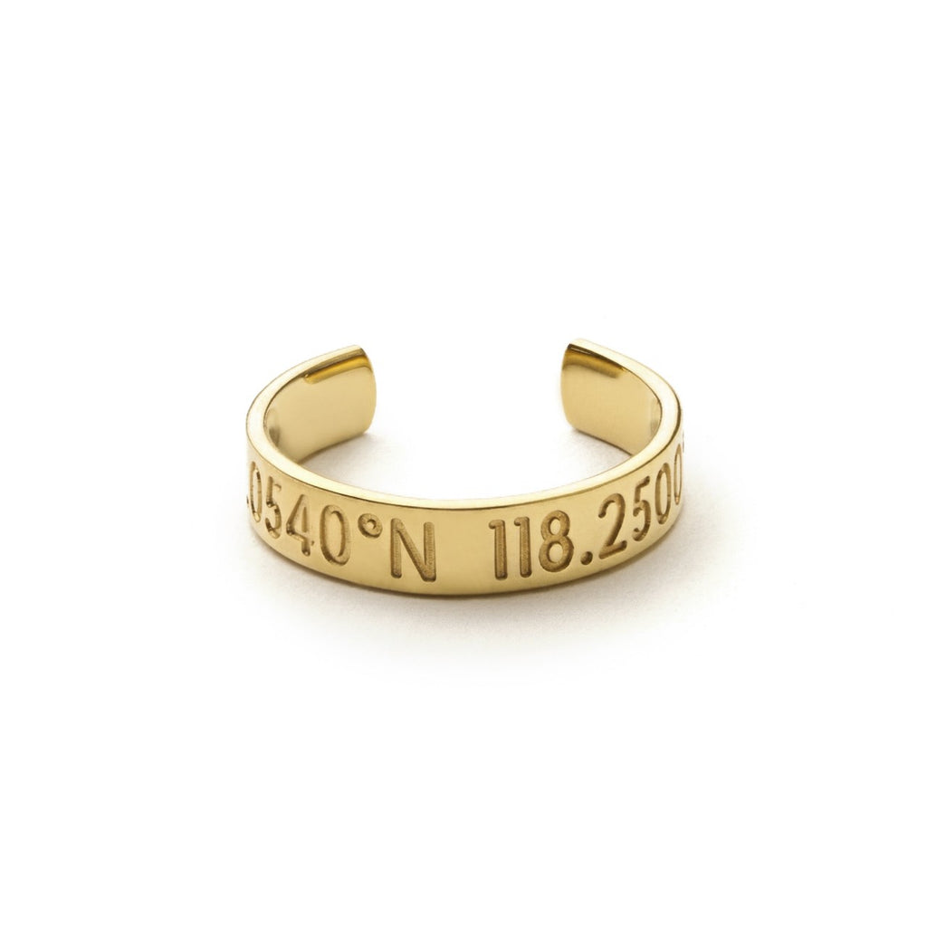 Buy nile ring with Custom Coordinates